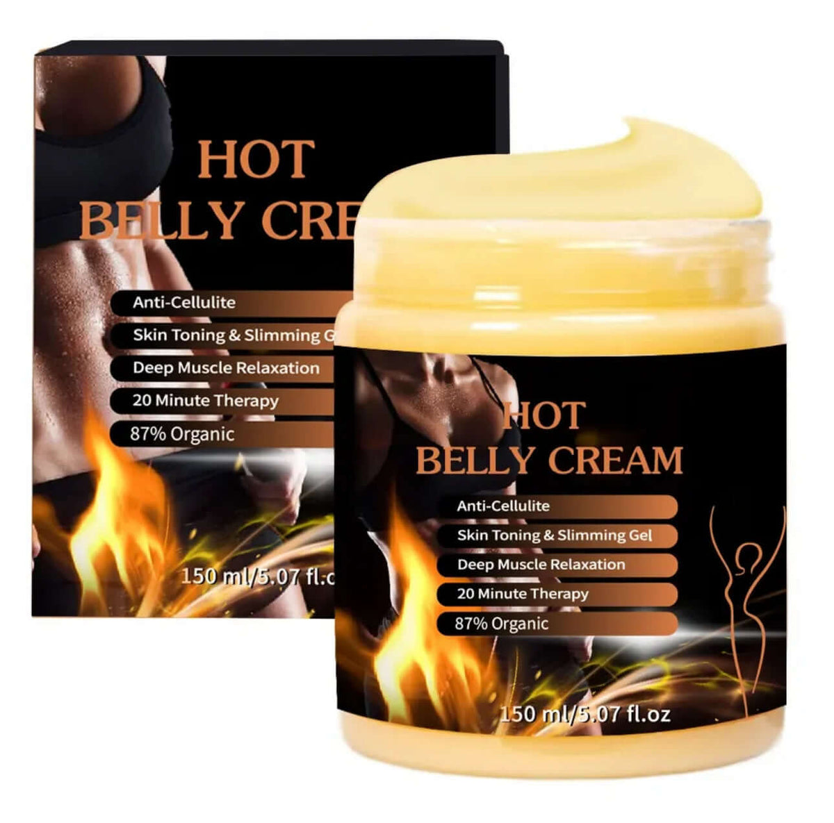 Hot Belly Cream - Achieve a Slimmer, Toned Belly – Quirkova SkinCare ...